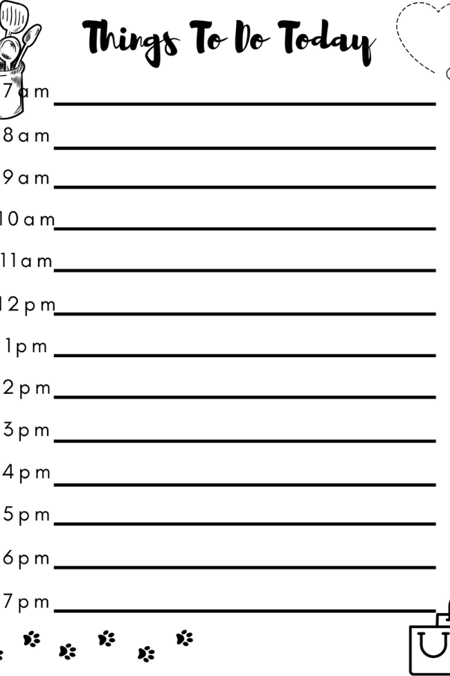 Two Free Printable Daily Planners To Help You Keep Your Day Organized ...
